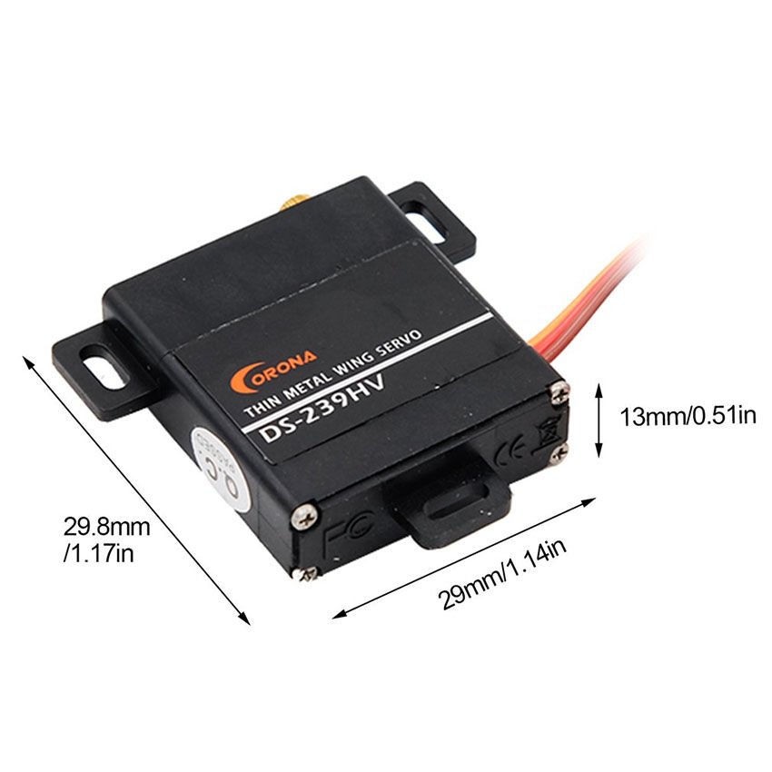 Corona DS-239HV 4.6Kg 7.4V Dijital Wing RC Servo Motor - CORONA - Mini ...